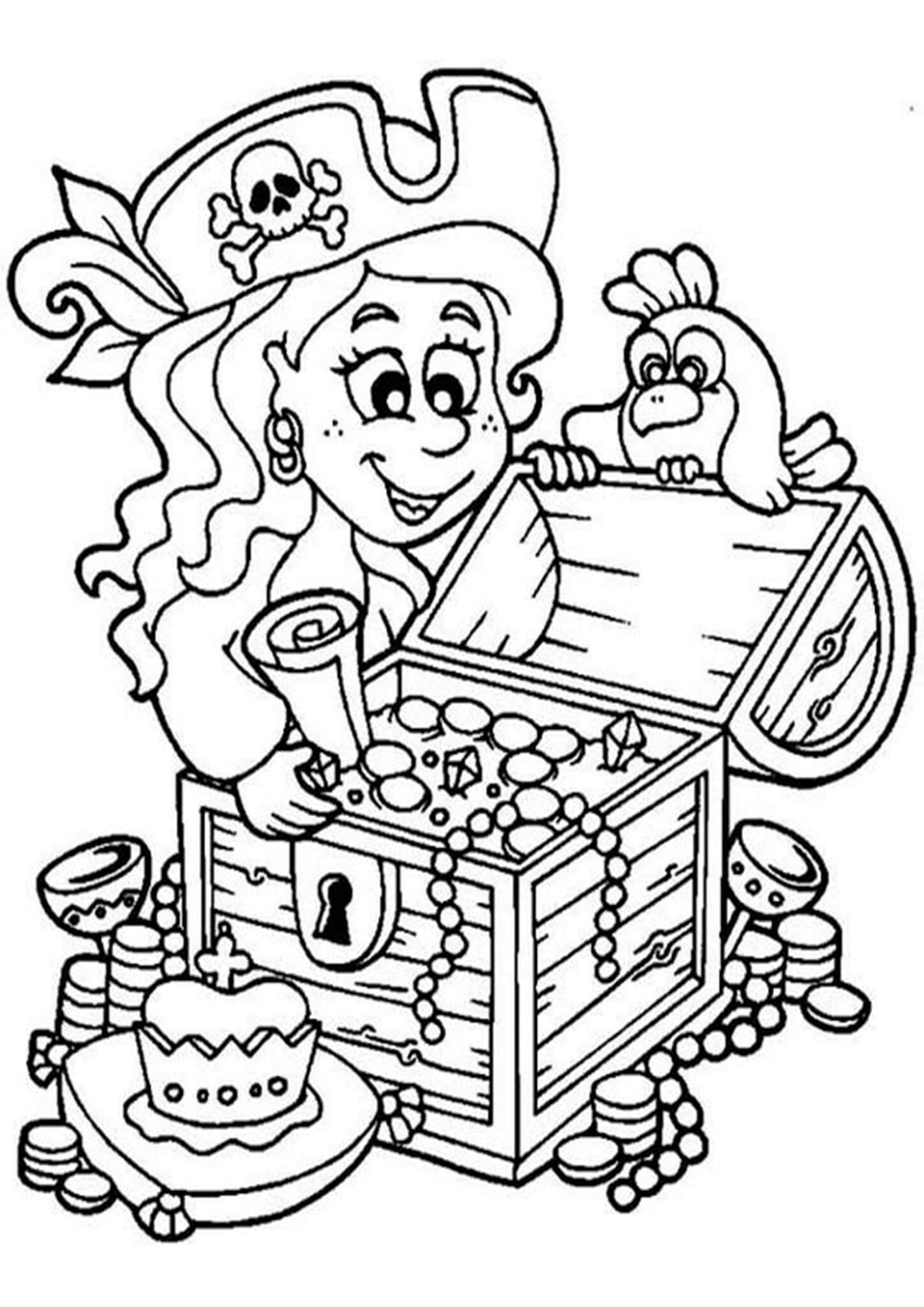 Free & Easy To Print Pirate Coloring Pages - Tulamama
