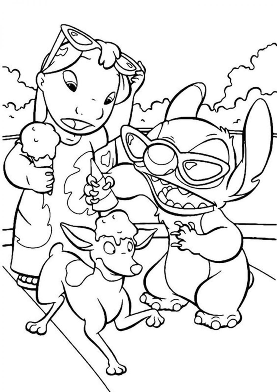 Free & Easy To Print Stitch Coloring Pages - Tulamama