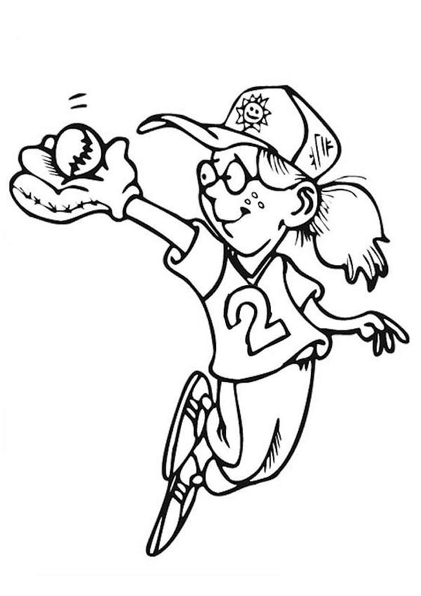 Free & Easy To Print Baseball Coloring Pages - Tulamama