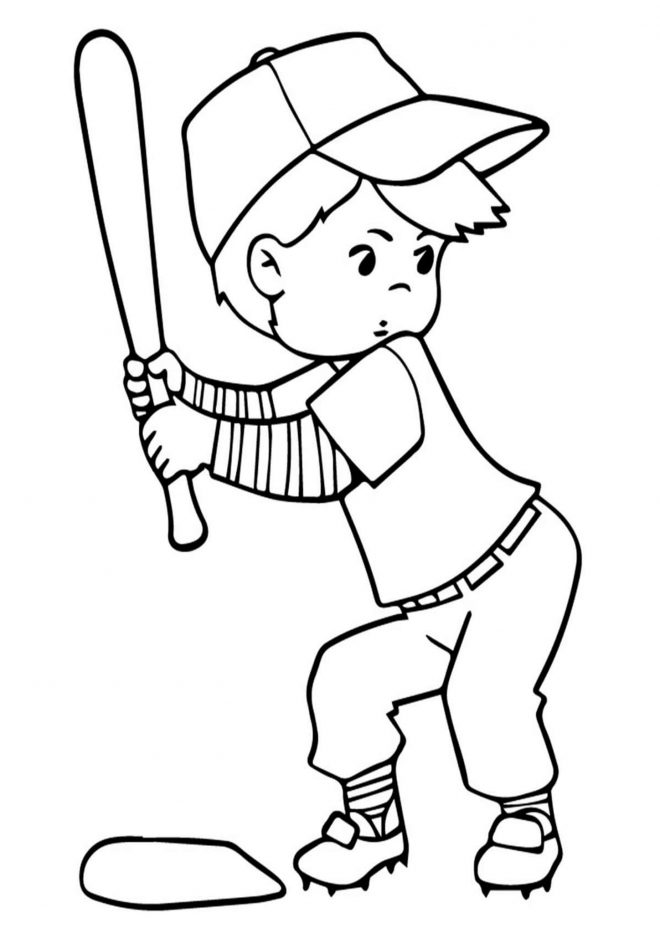 Free & Easy To Print Baseball Coloring Pages - Tulamama