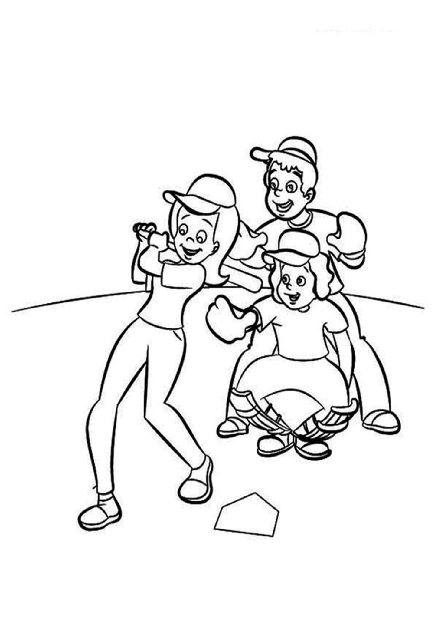 Free & Easy To Print Baseball Coloring Pages - Tulamama
