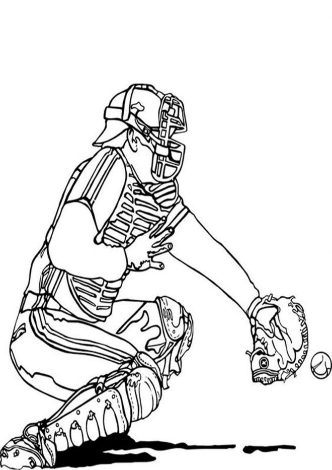 Free & Easy To Print Baseball Coloring Pages - Tulamama