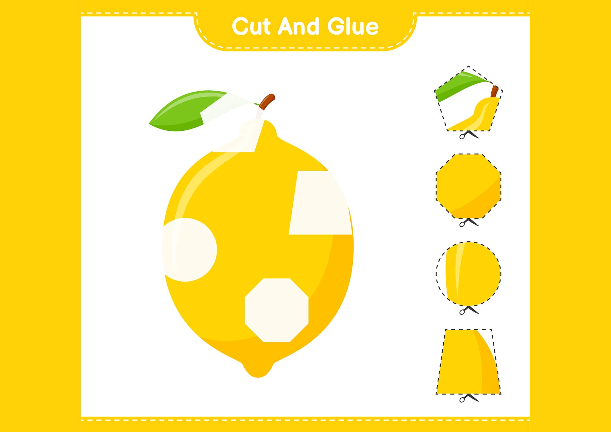 Free Printable Cut and Paste Worksheets - Tulamama