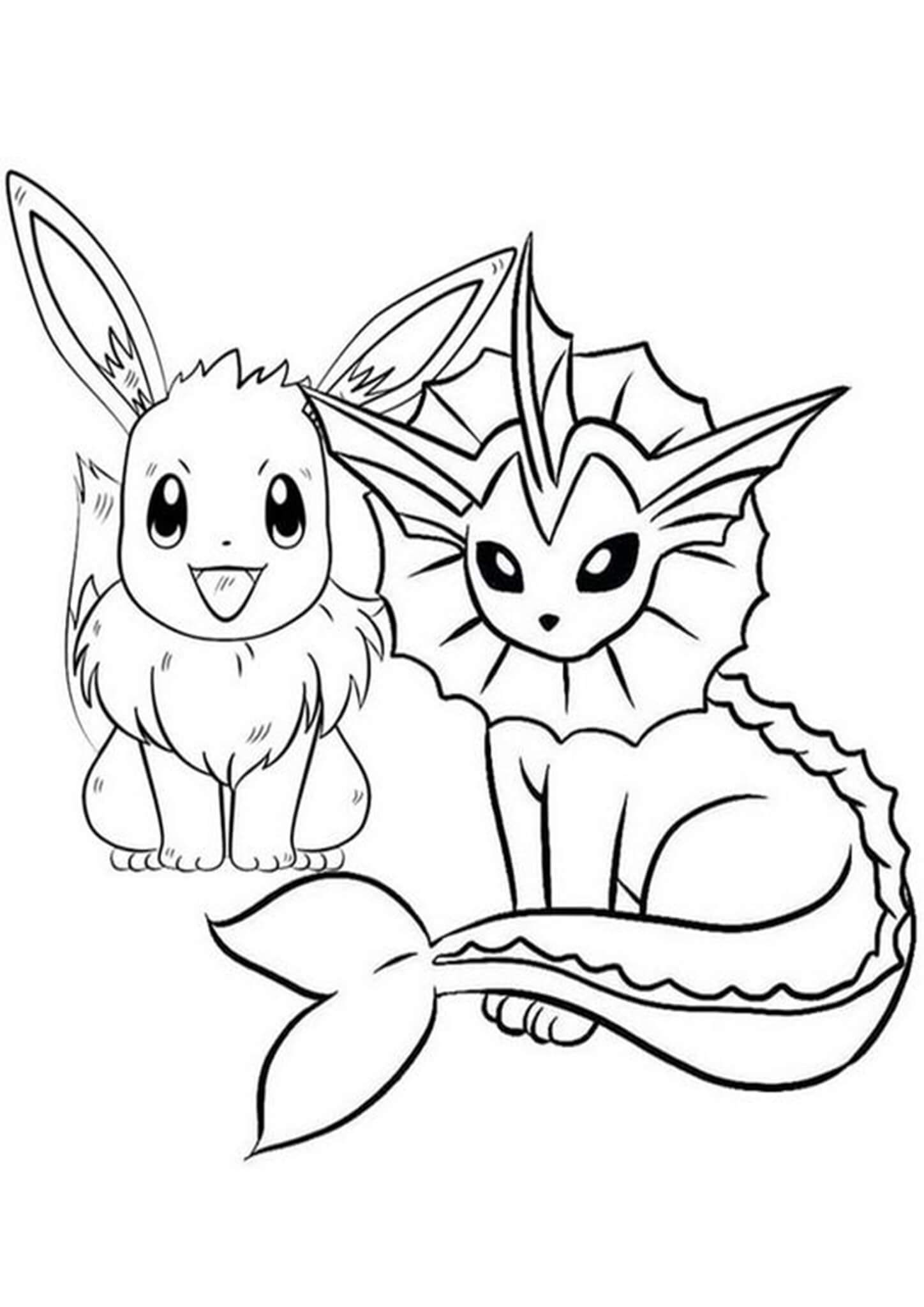 Free & Easy To Print Eevee Coloring Pages - Tulamama