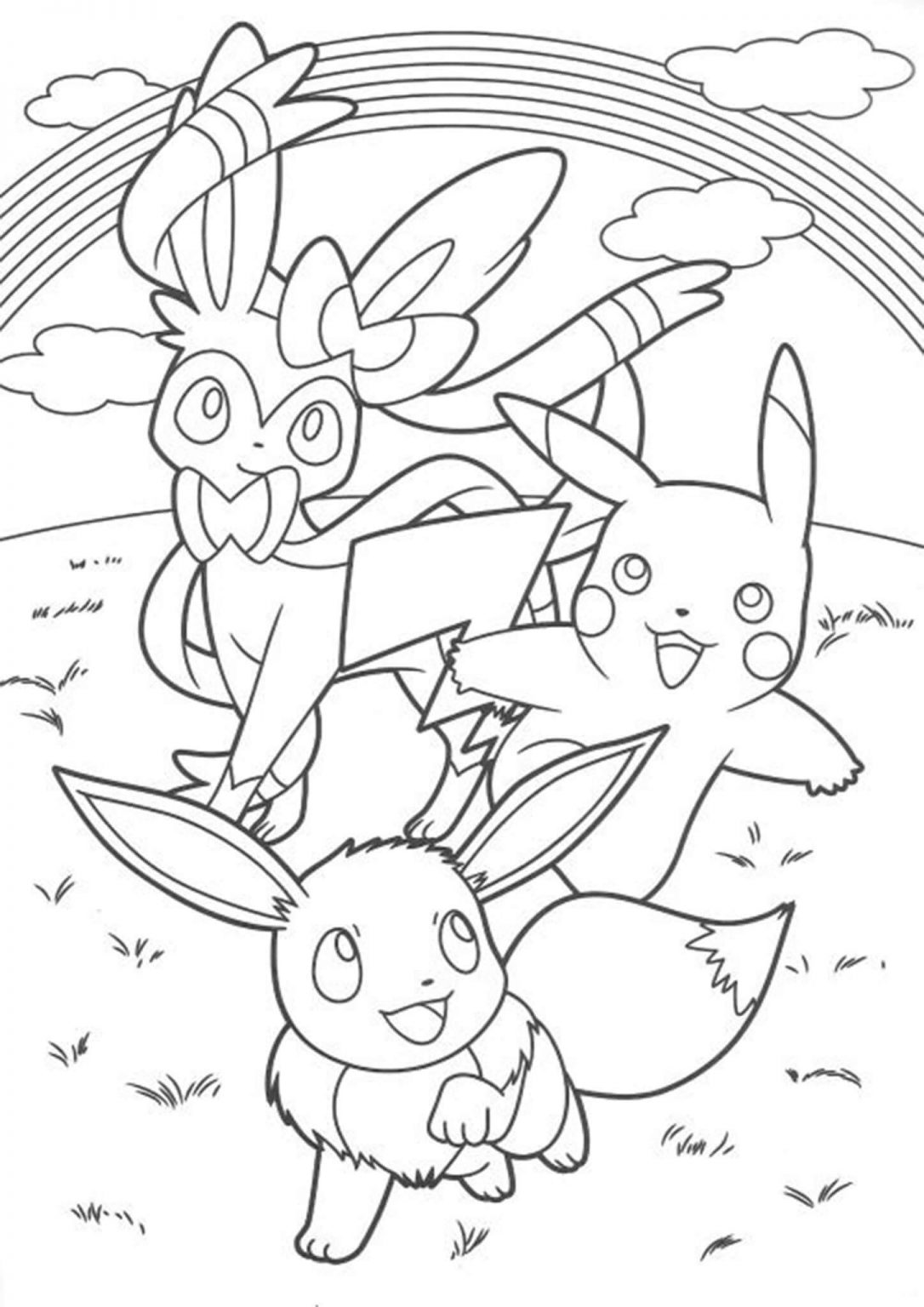 Free & Easy To Print Eevee Coloring Pages - Tulamama
