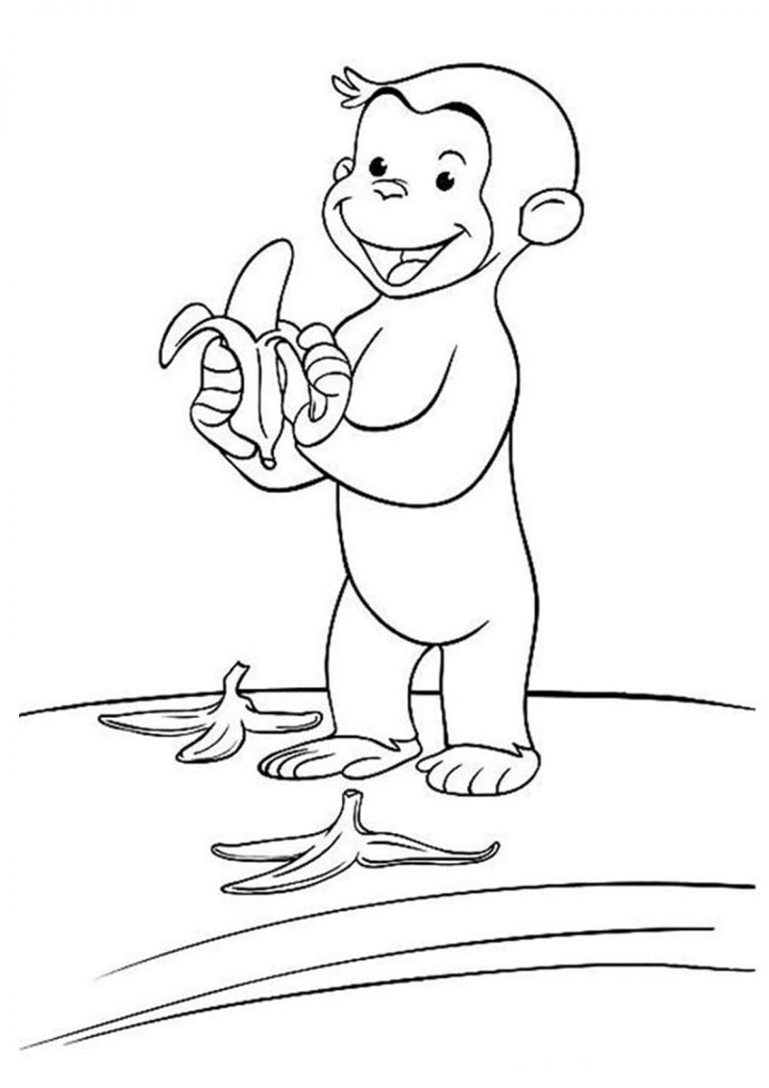 Free & Easy To Print Curious George Coloring Pages - Tulamama