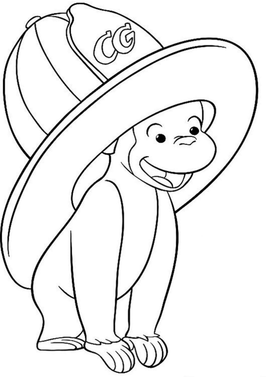 Free & Easy To Print Curious George Coloring Pages - Tulamama