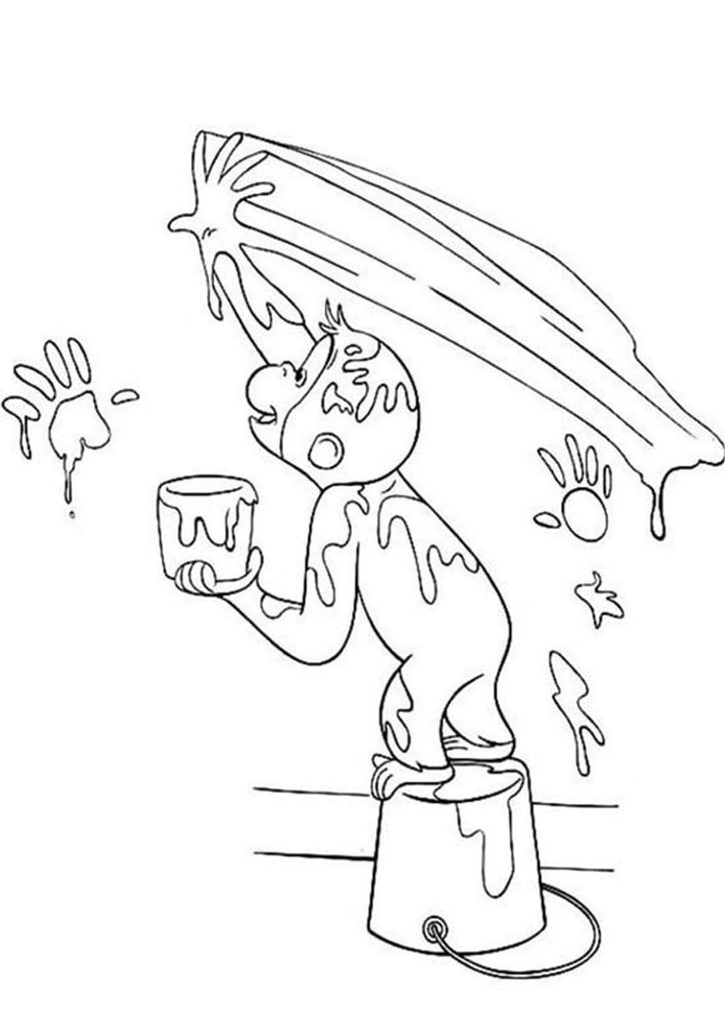 Free & Easy To Print Curious George Coloring Pages - Tulamama