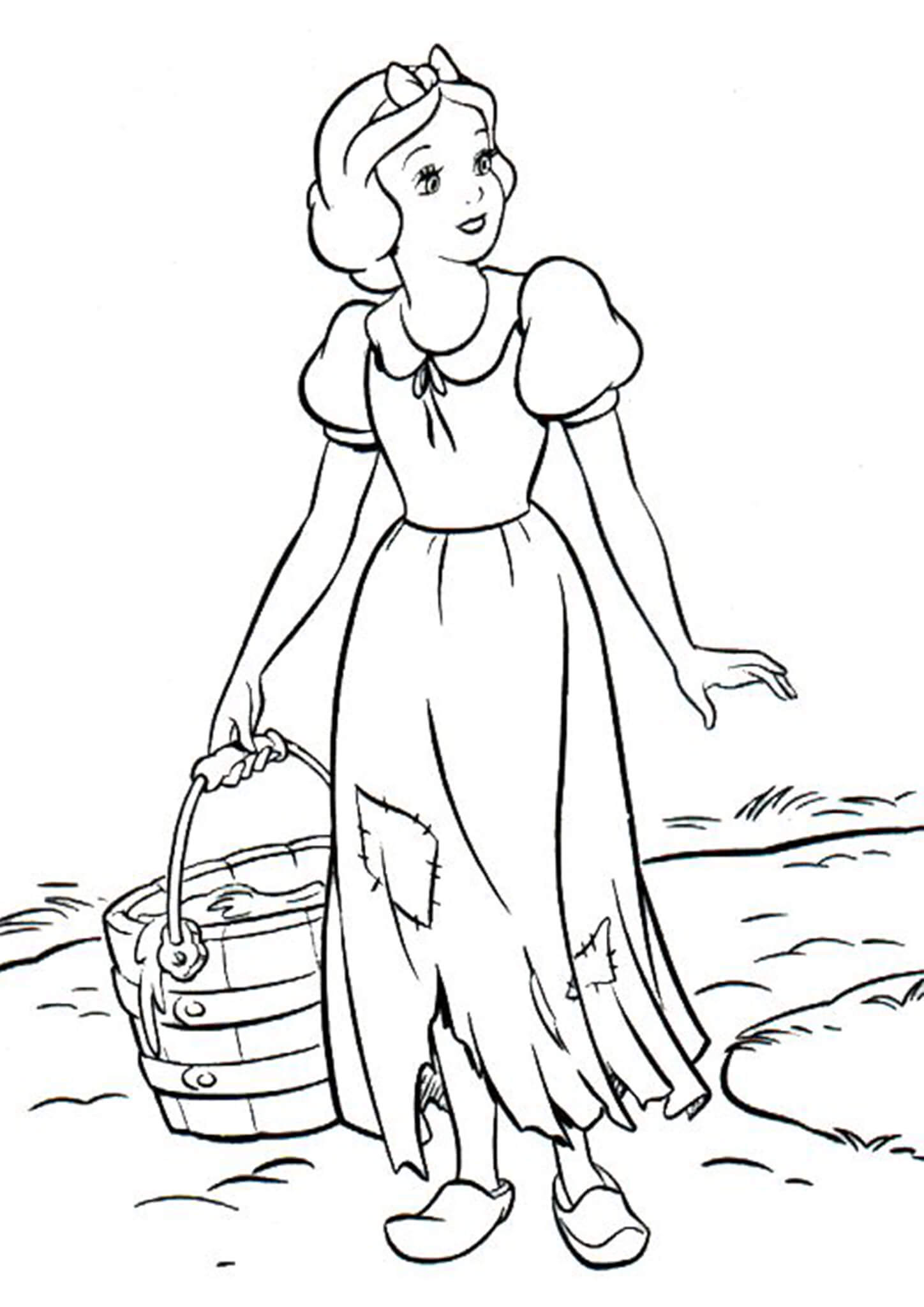 Free & Easy To Print Snow White Coloring Pages - Tulamama