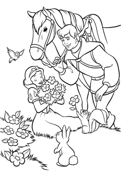 Free & Easy To Print Snow White Coloring Pages - Tulamama