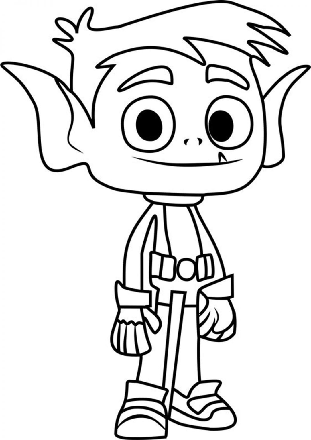 Free & Easy To Print Teen Titans Go Coloring Pages - Tulamama