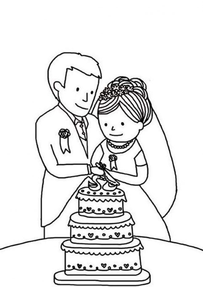 Free & Easy To Print Wedding Coloring Pages - Tulamama