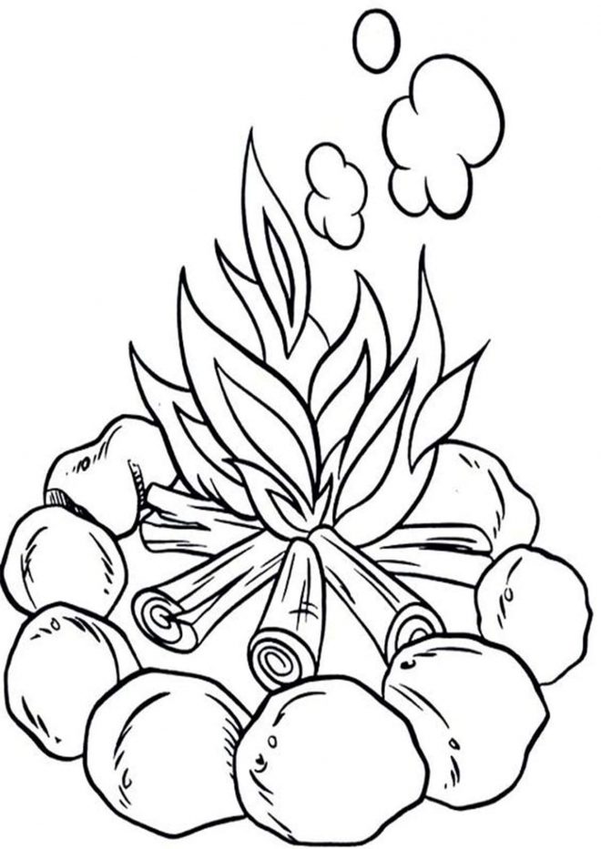 Free & Easy To Print Camping Coloring Pages - Tulamama