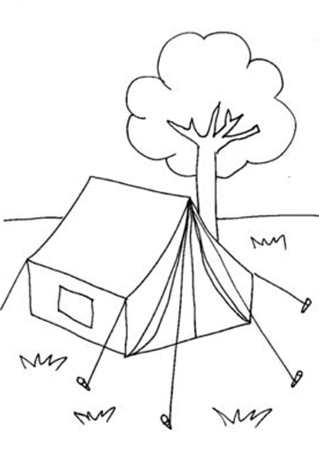 Free & Easy To Print Camping Coloring Pages - Tulamama