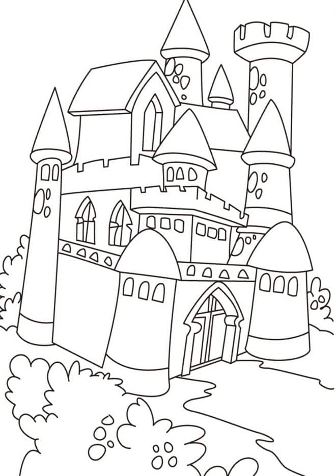 Free & Easy To Print Castle Coloring Pages - Tulamama