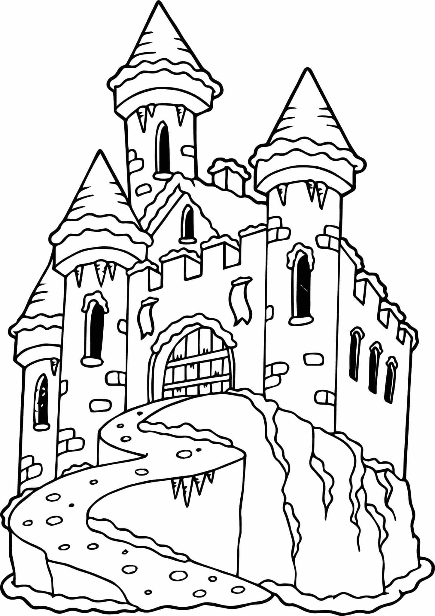 Free & Easy To Print Castle Coloring Pages - Tulamama