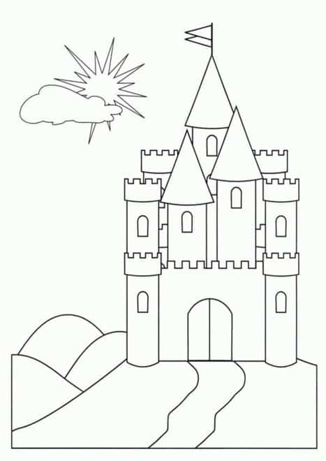 Free & Easy To Print Castle Coloring Pages - Tulamama