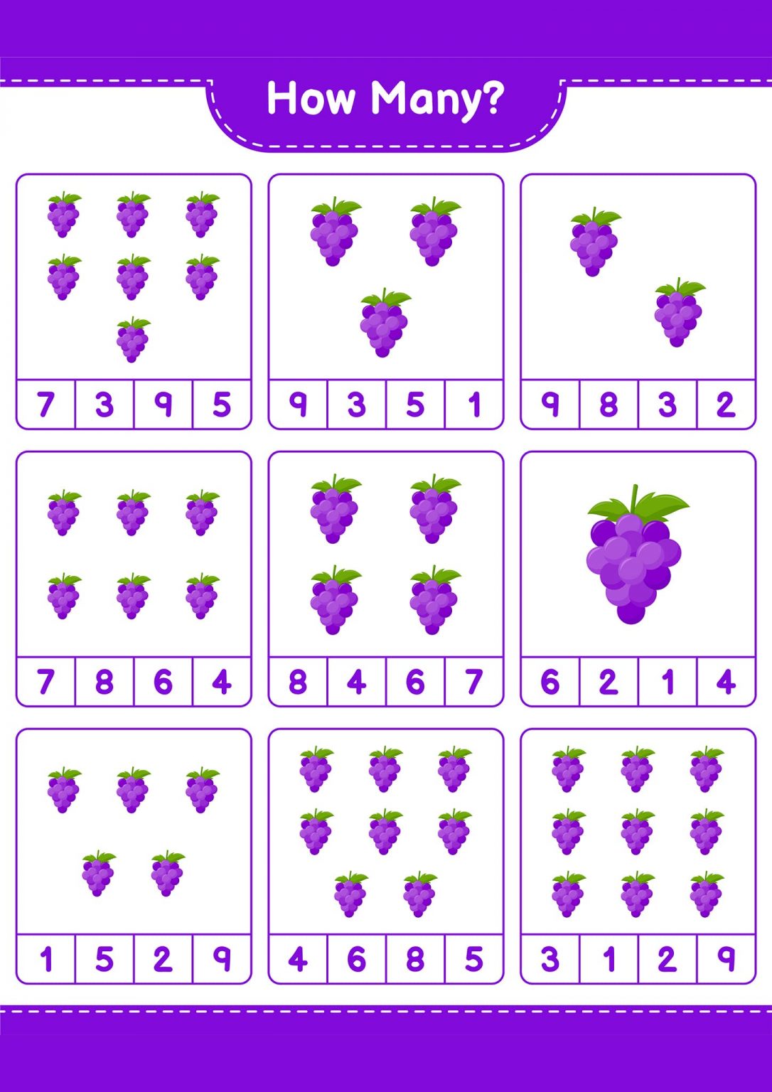 Free Printable Counting Worksheets For Kids - Tulamama