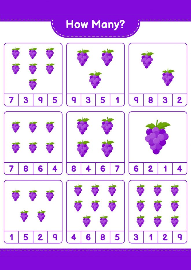 Free Printable Counting Worksheets For Kids - Tulamama