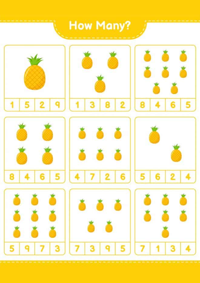 Free Printable Counting Worksheets For Kids - Tulamama