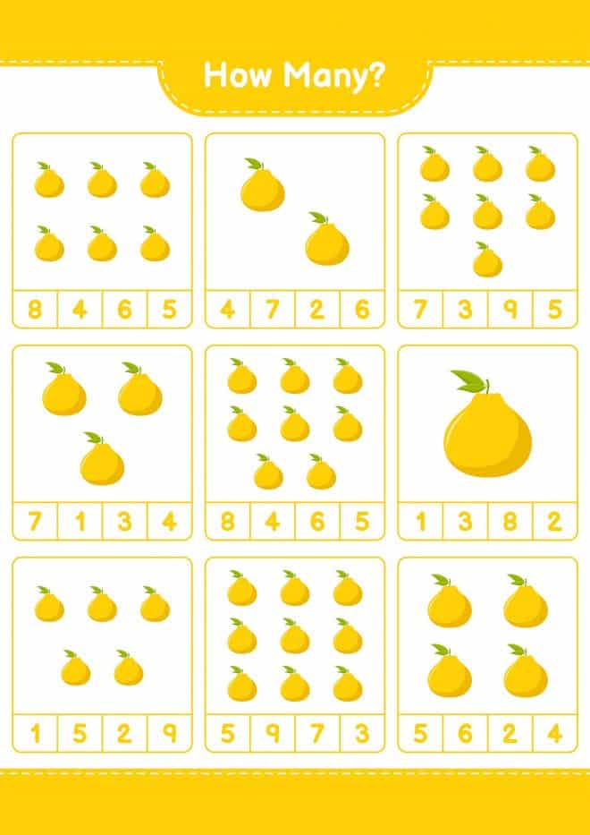 Free Printable Counting Worksheets For Kids - Tulamama