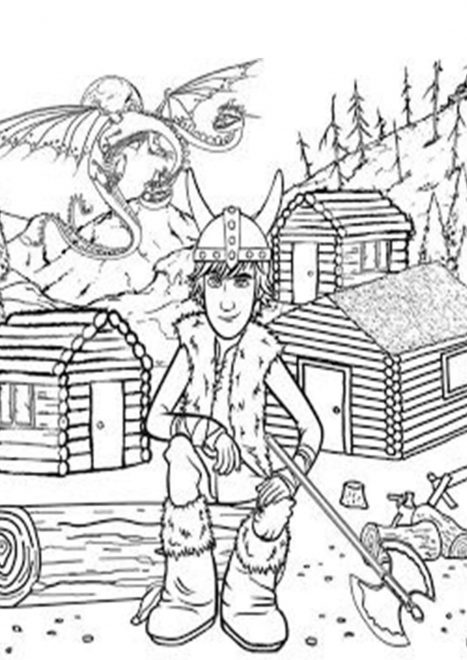 Free & Easy To Print How To Train Your Dragon Coloring Pages - Tulamama