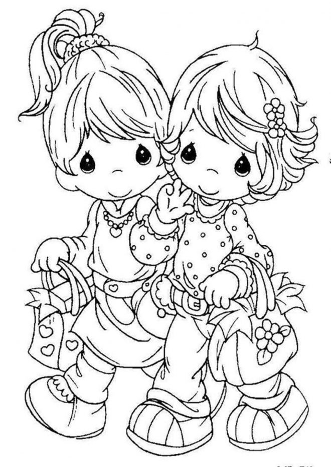 Free & Easy To Print Precious Moments Coloring Pages - Tulamama