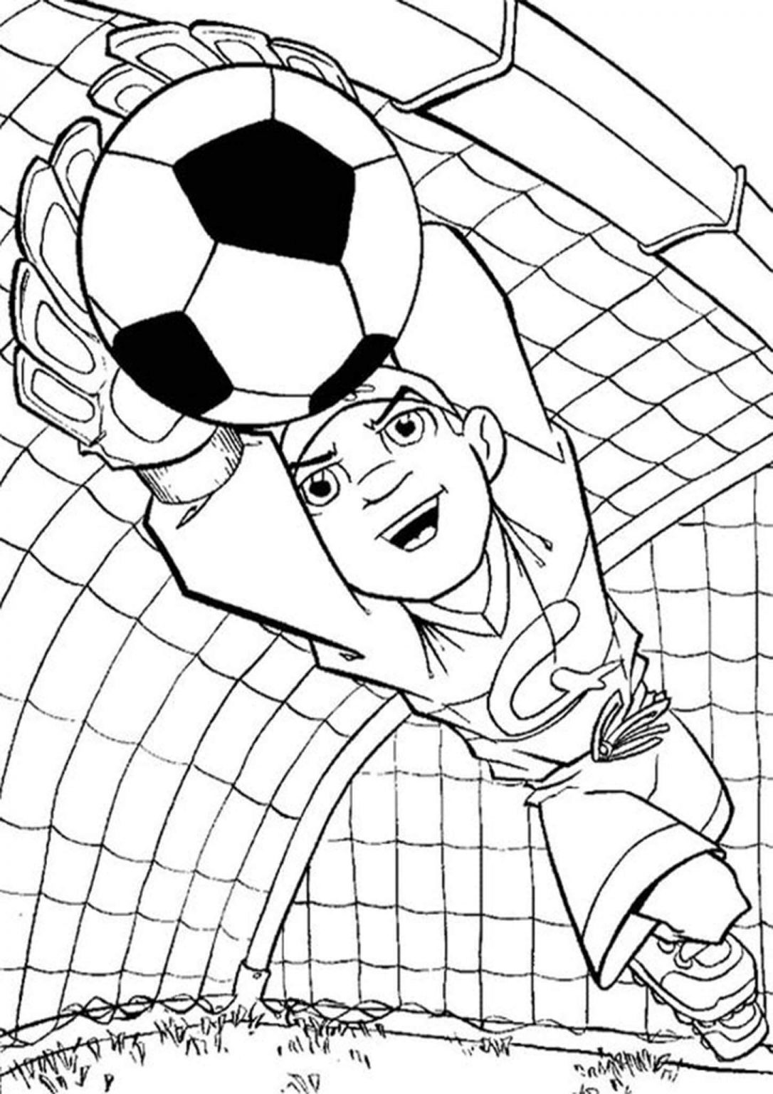 Free & Easy To Print Soccer Coloring Pages - Tulamama