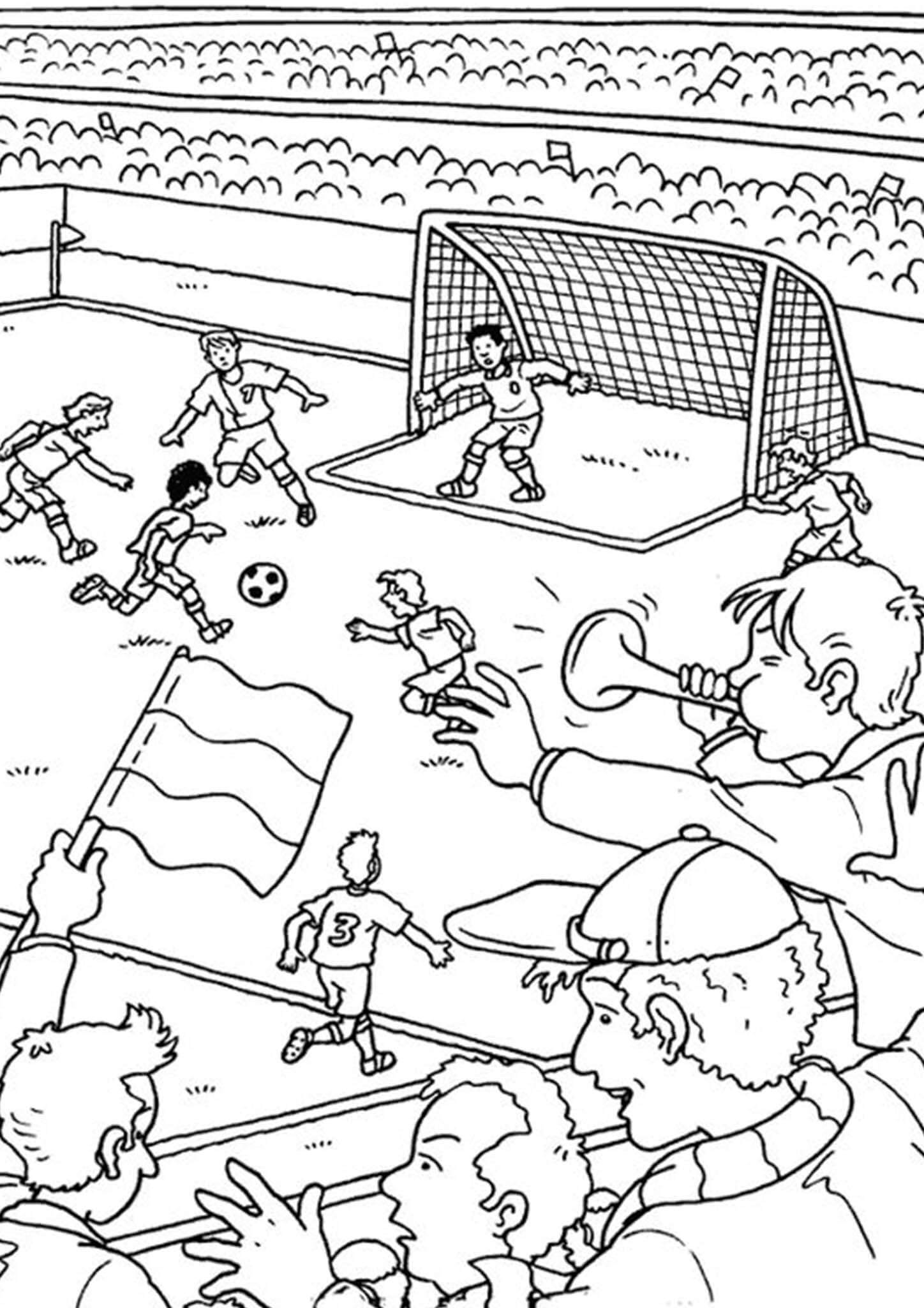 Free & Easy To Print Soccer Coloring Pages - Tulamama