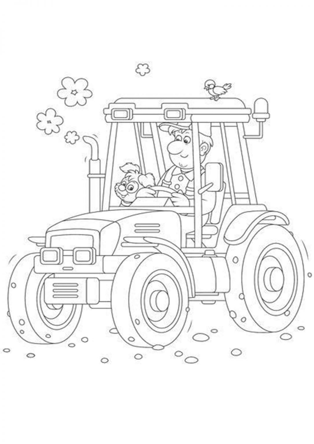 Free & Easy To Print Tractor Coloring Pages - Tulamama