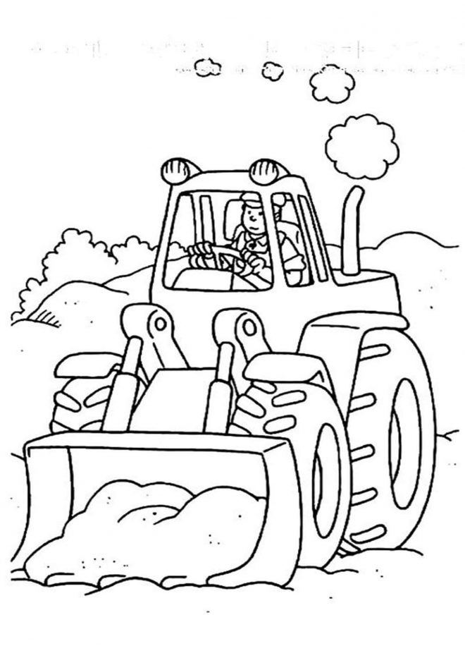 Free & Easy To Print Tractor Coloring Pages - Tulamama