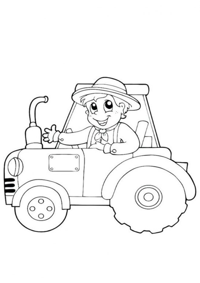 Free & Easy To Print Tractor Coloring Pages - Tulamama
