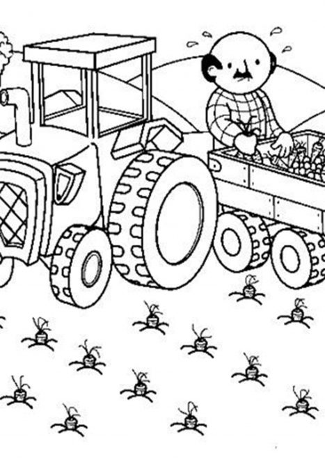 Free & Easy To Print Tractor Coloring Pages - Tulamama