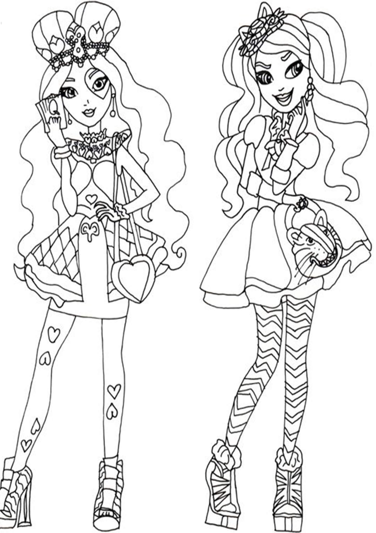 Free & Easy To Print Ever After High Coloring Pages - Tulamama