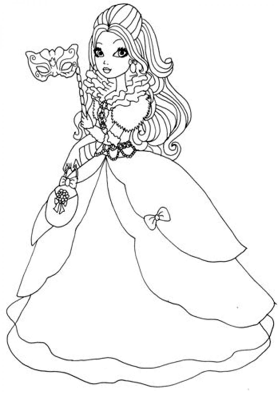 Free & Easy To Print Ever After High Coloring Pages - Tulamama