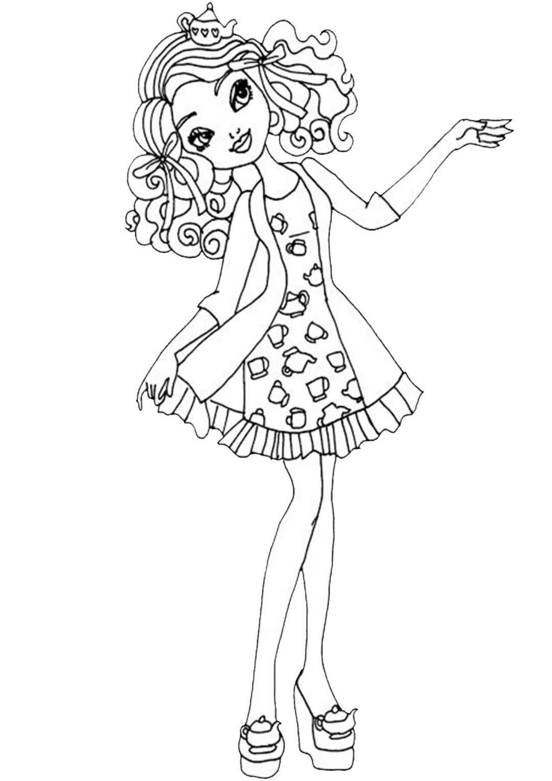 Free & Easy To Print Ever After High Coloring Pages - Tulamama