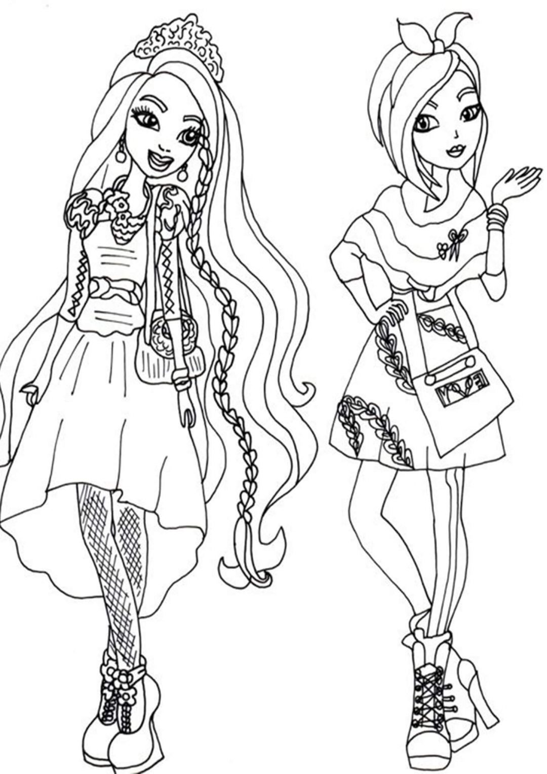 Free & Easy To Print Ever After High Coloring Pages - Tulamama