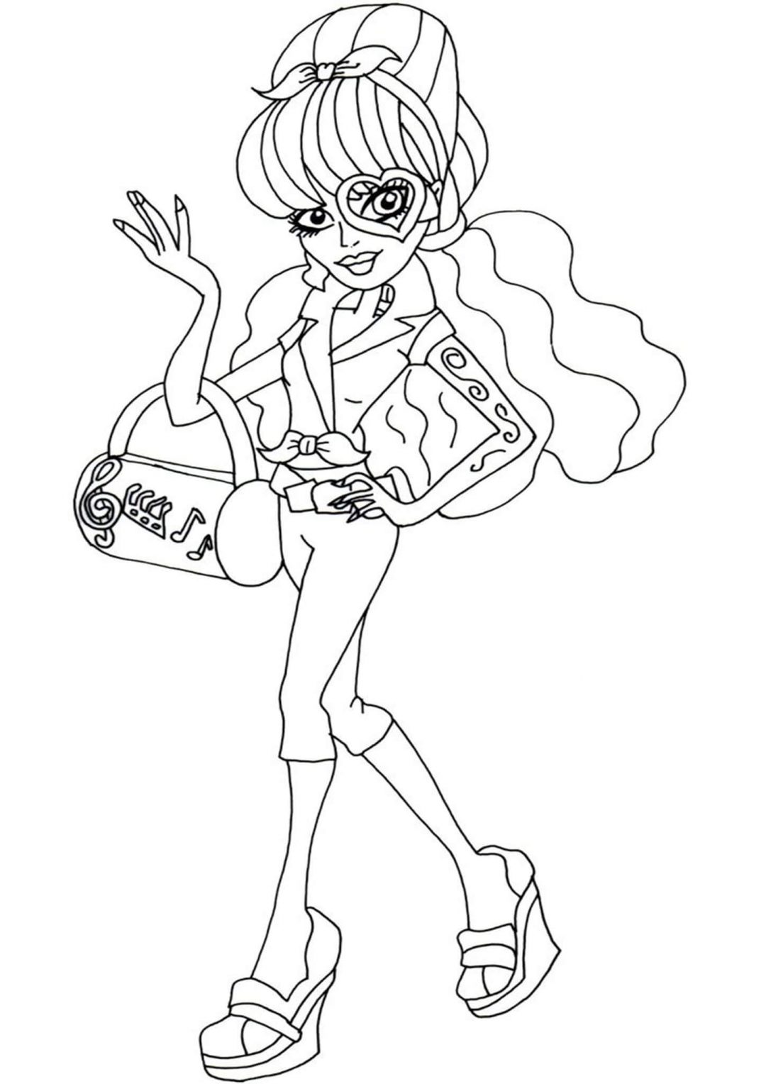 Free & Easy To Print Monster High Coloring Pages - Tulamama