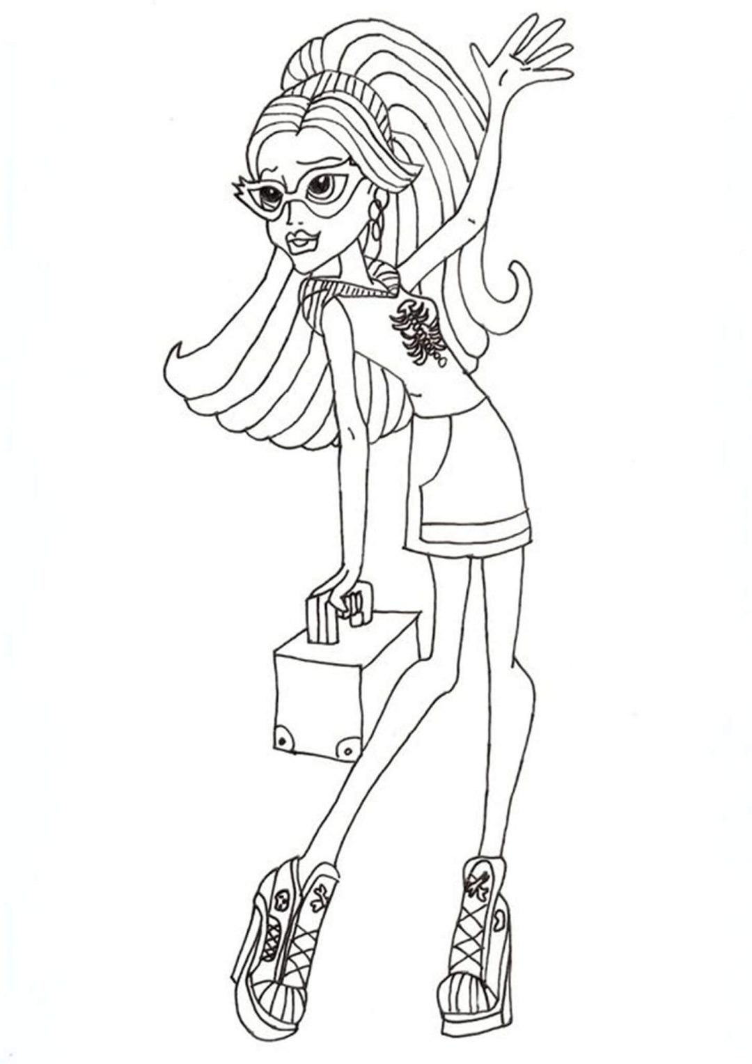 Free & Easy To Print Monster High Coloring Pages - Tulamama