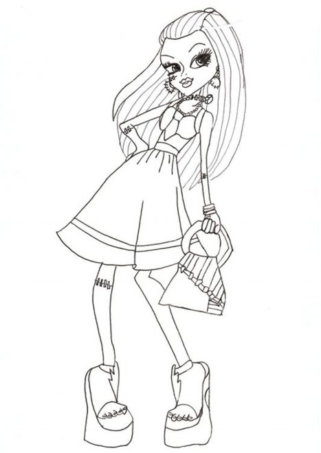 Free & Easy To Print Monster High Coloring Pages - Tulamama