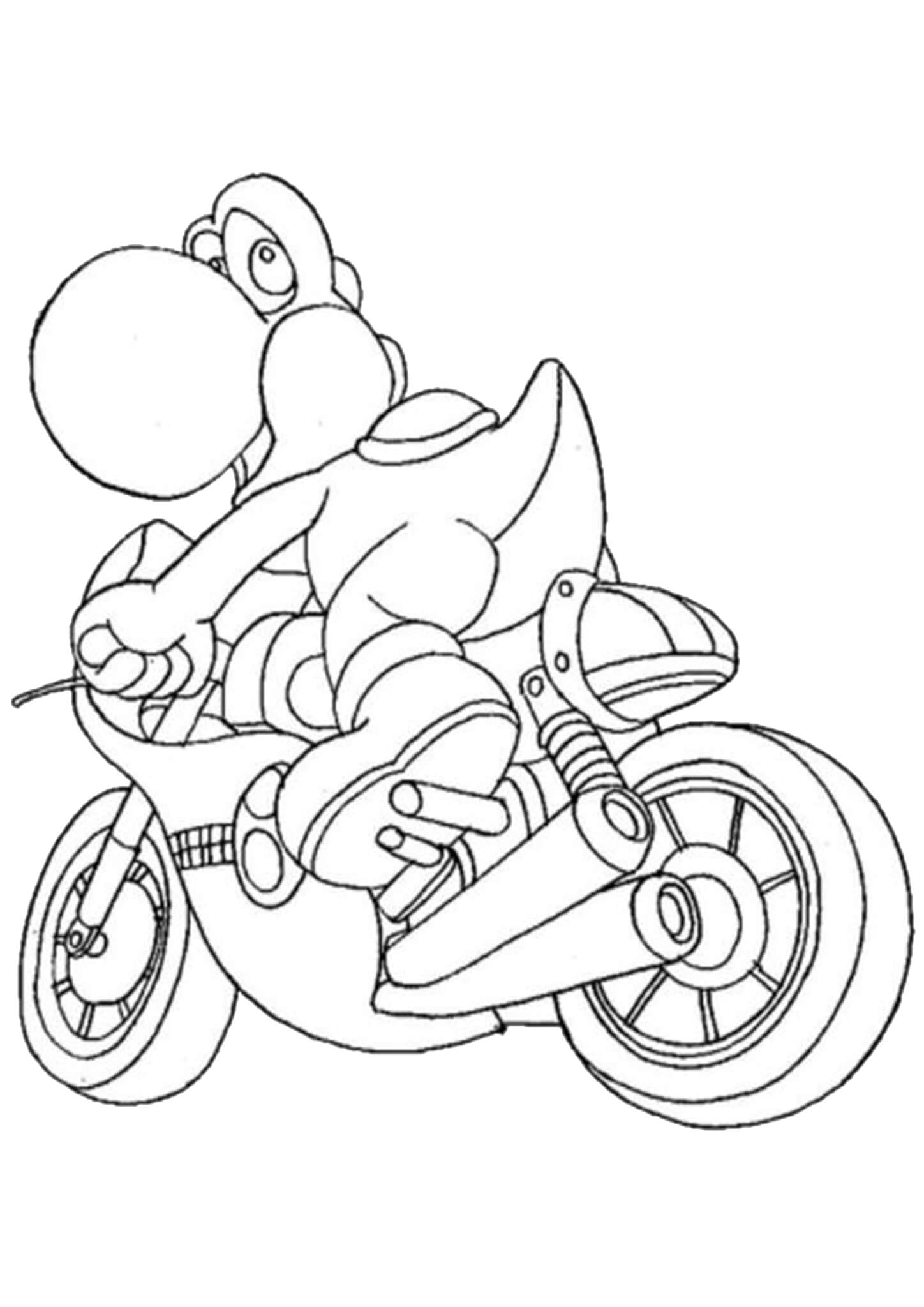 Free & Easy To Print Motorcycle Coloring Pages - Tulamama