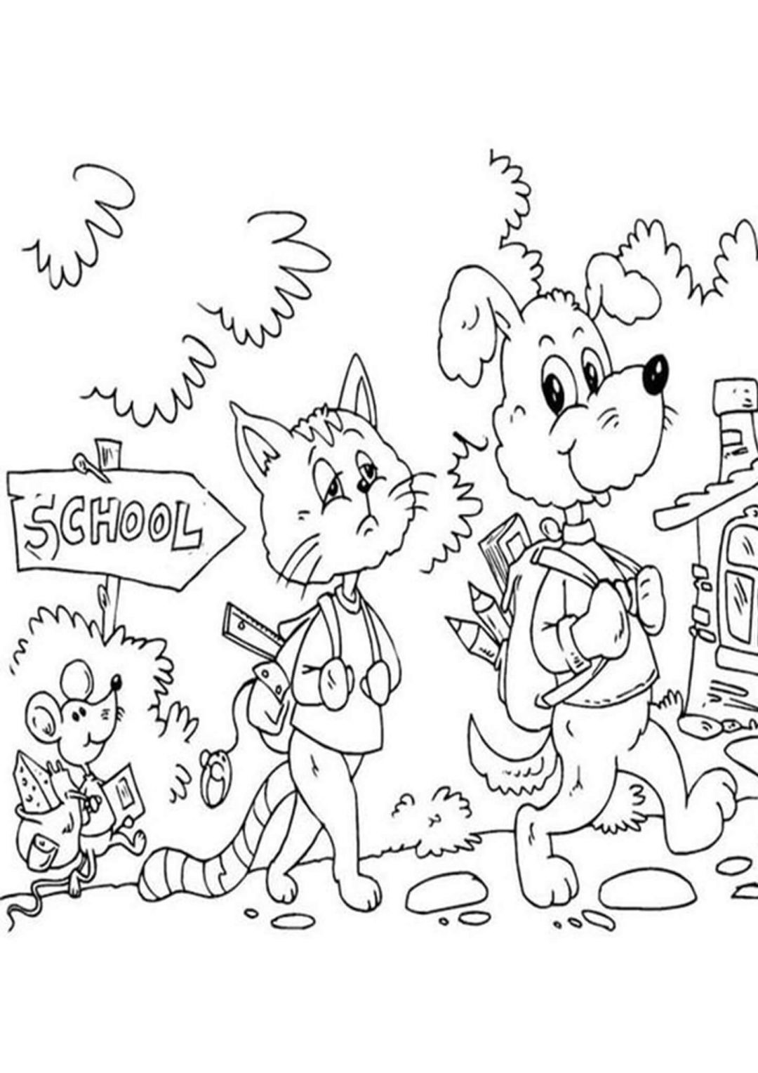 Free & Easy To Print School Coloring Pages - Tulamama