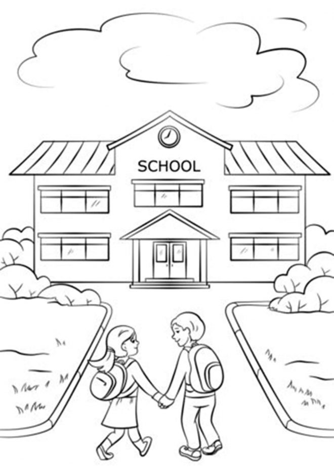 Free & Easy To Print School Coloring Pages - Tulamama