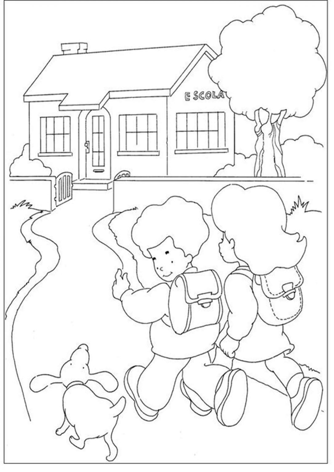 Free & Easy To Print School Coloring Pages - Tulamama