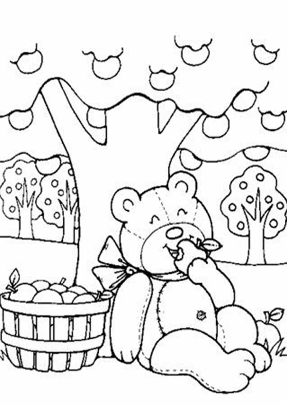 Free & Easy To Print Apple Coloring Pages - Tulamama