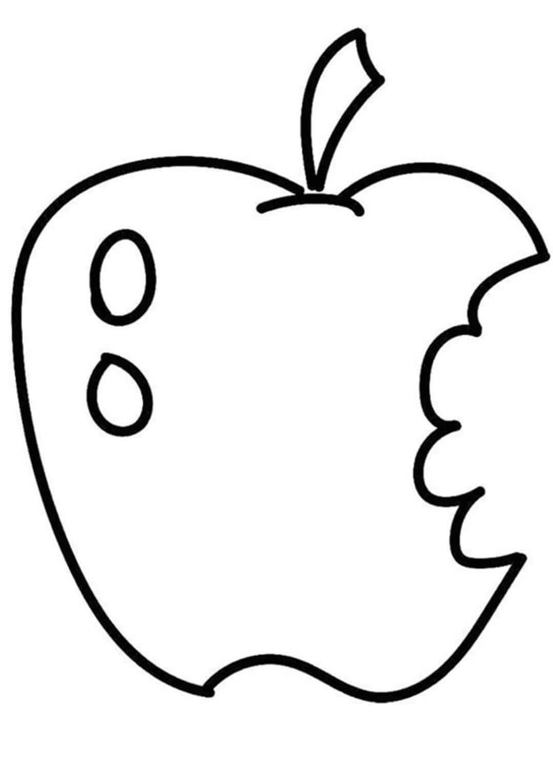 Free & Easy To Print Apple Coloring Pages - Tulamama