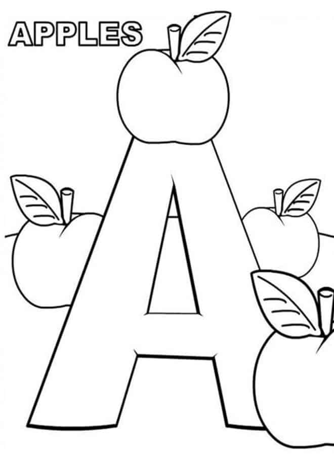 Free & Easy To Print Apple Coloring Pages - Tulamama
