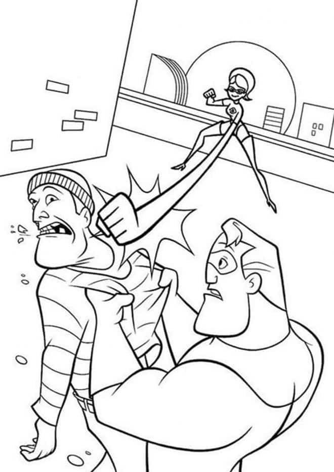 Free & Easy To Print Incredibles Coloring Pages - Tulamama