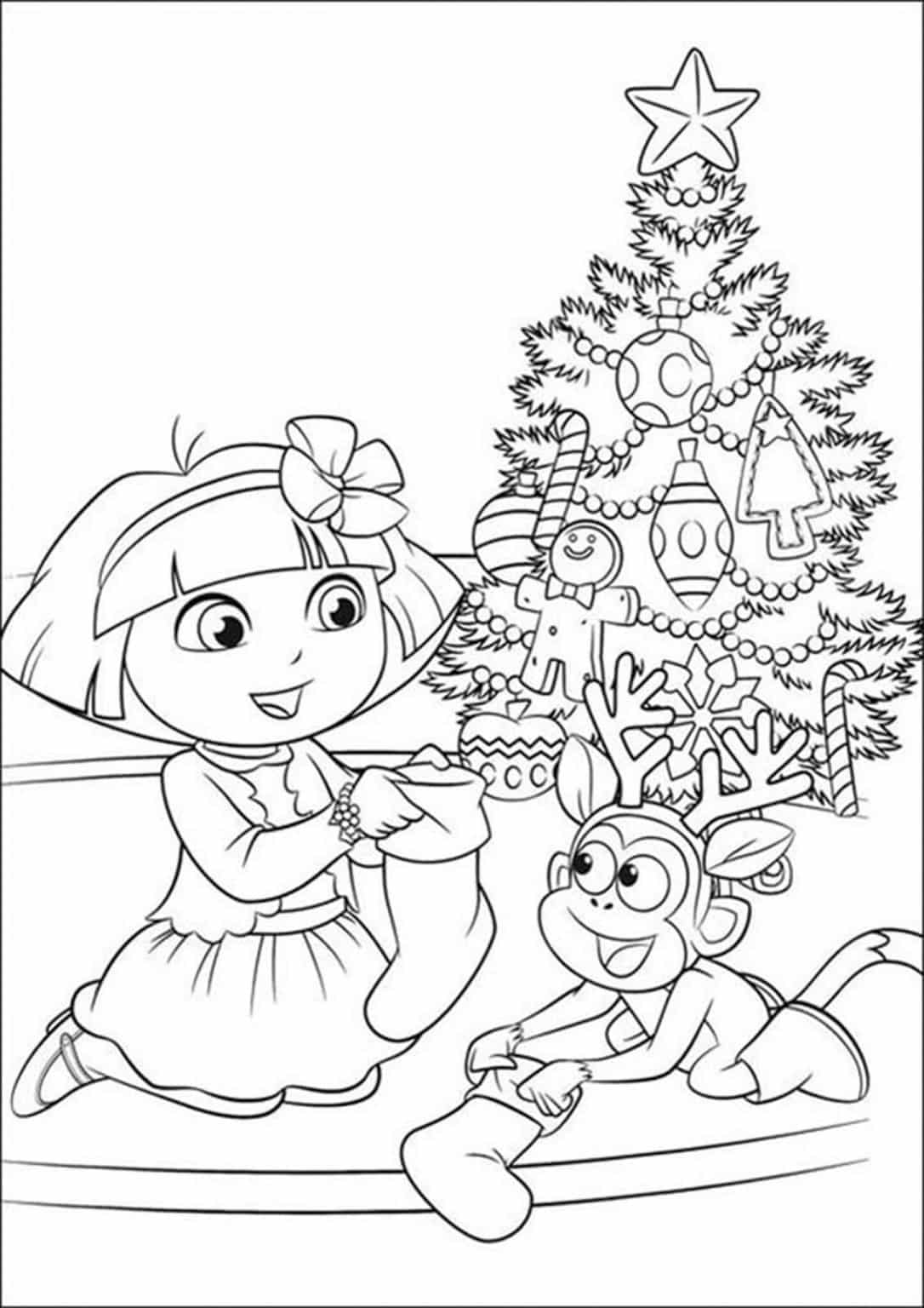Free & Easy To Print Dora Coloring Pages - Tulamama