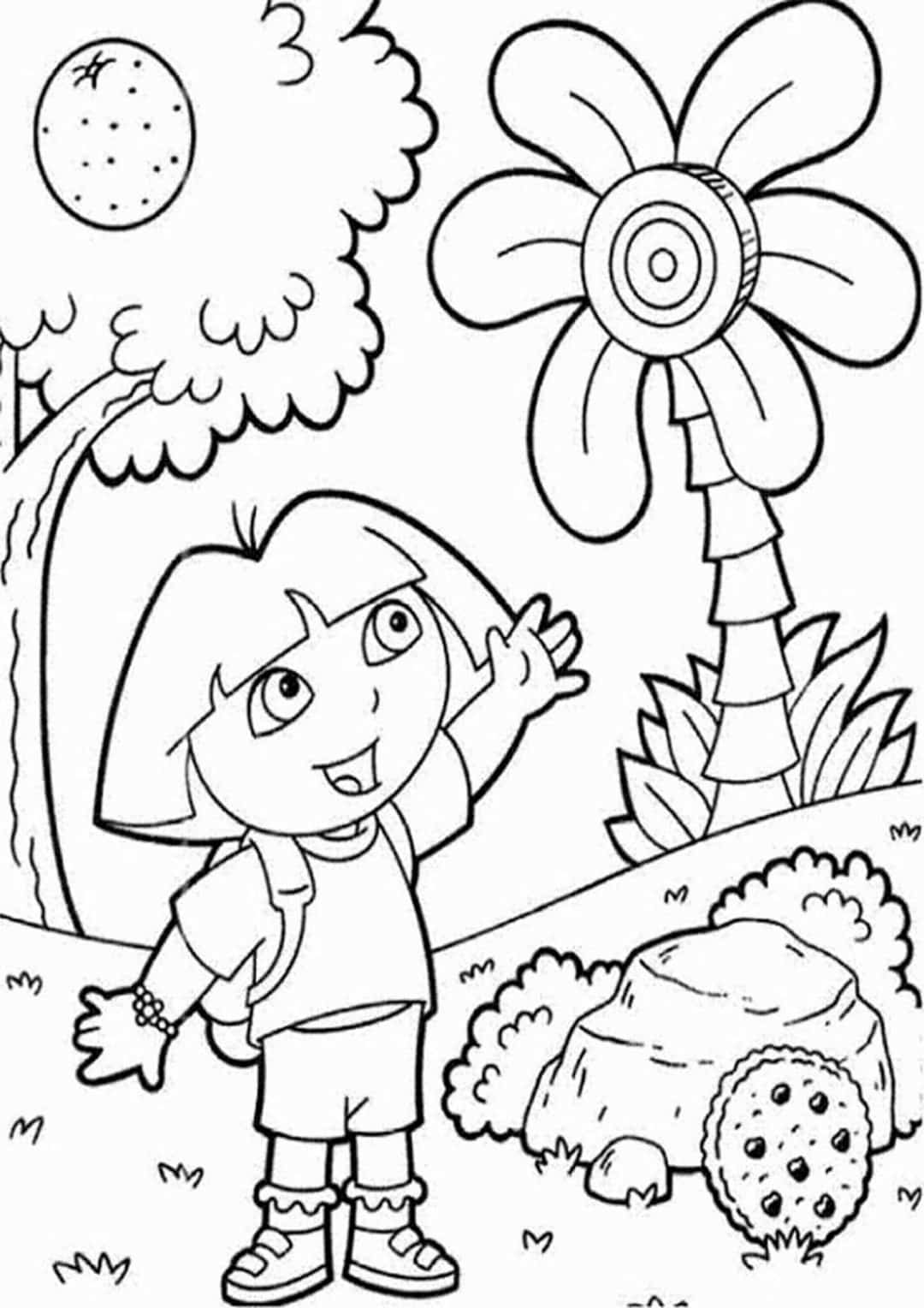 Free & Easy To Print Dora Coloring Pages - Tulamama